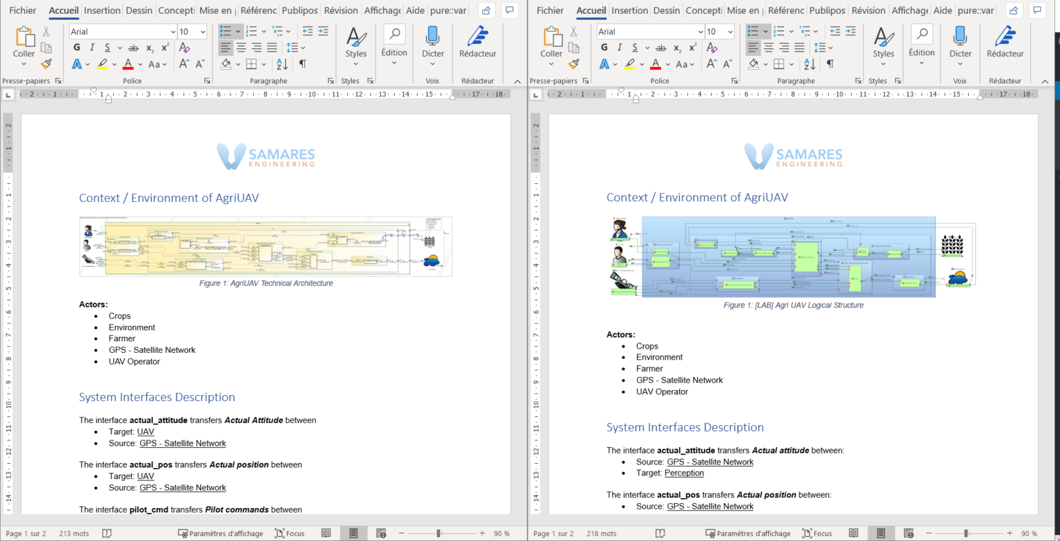 From MBSE models to generated documents – Samares Engineering